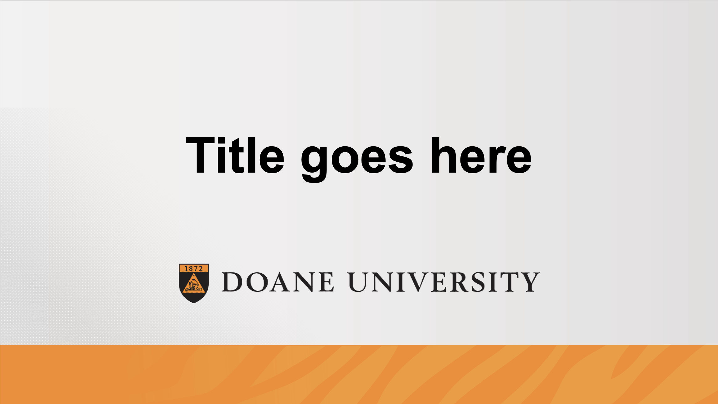 PowerPoint Templates | Doane University